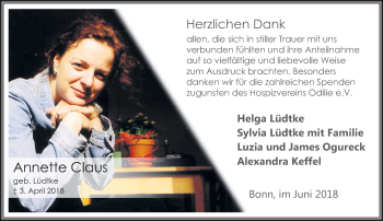 Traueranzeigen von Annette Claus | ga.trauer.de