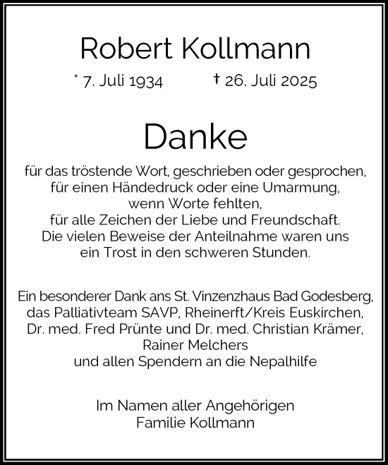 Traueranzeigen der aktuellen Ausgabe | ga.trauer.de